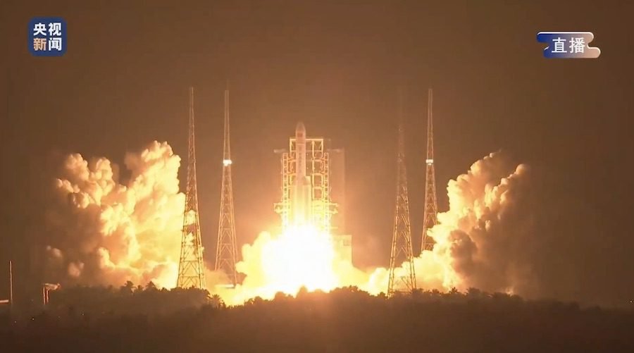 The launch of Long March 5 rocket - Electrical e-Library.com